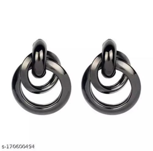Buy Rhythm creation Trendy Earrings black color for Girls & Women ...