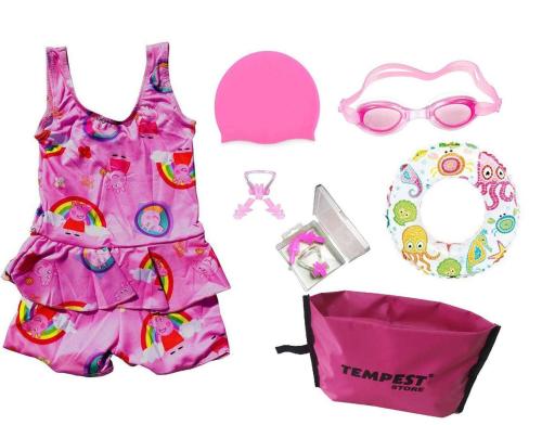 Buy TEMPEST Swimming Kit for Girls with 1 Swimming Costume | Swim Suit ...