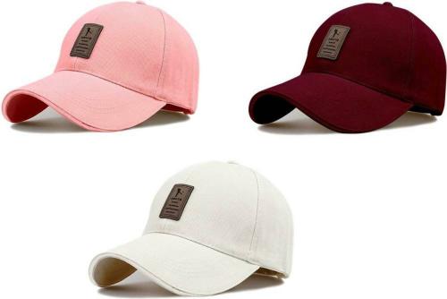 Buy Babji Maroon,Pink,White Ediko Baseball Sports Cap (Pack of 3 ...
