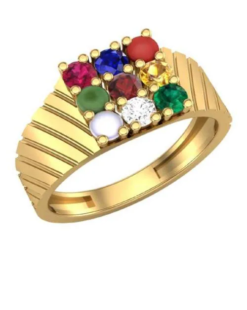 Buy Ceylonmine Navratan Ring With Natural Navaratna Navgrah 9 Gems ...