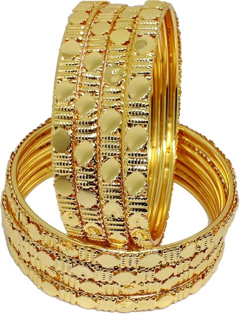 Buy Jewels Kafe Gold-Plated Alloy Ethnic Bangle Set for Women and Girls (Pack of 8) Online at ...