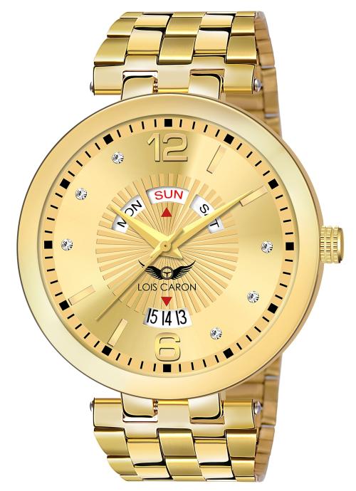 Buy LOIS CARON LCS-8505 ORIGINAL GOLD PLATED DAY & DATE FUNCTIONING ...