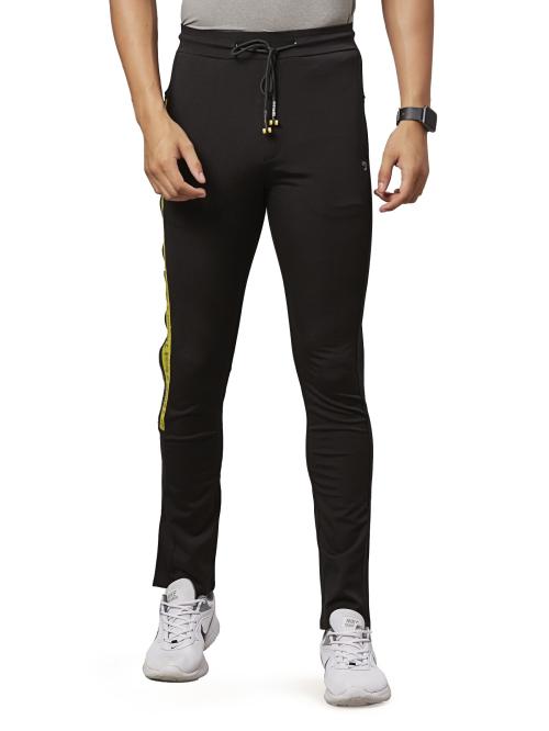 Buy Bodymark Men's Black Elasticated Track Pant with Drawstring Online ...