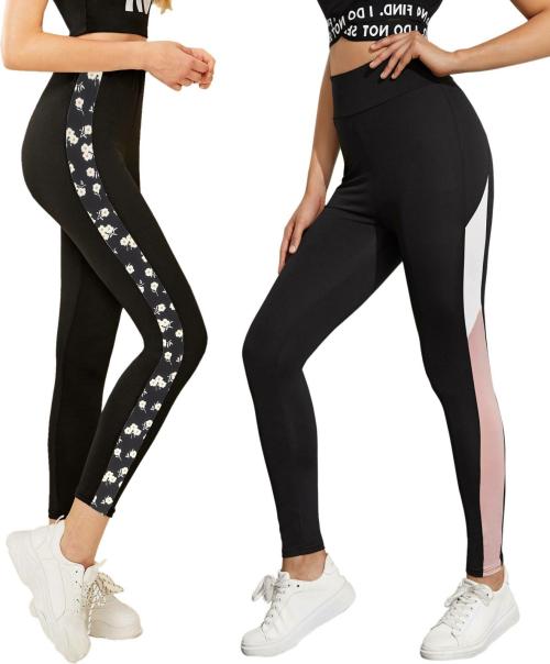 Buy ALISBA Women Multicolor Striped Lycra Blend High Rise Jeggings (XXL ...