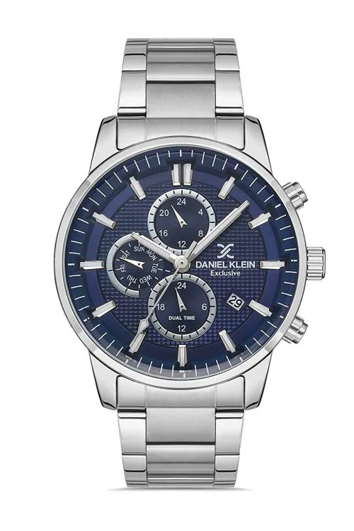 Buy Daniel Klein Analog Blue Dial Silver Strap Watch For Men Online at Best Prices in India ...