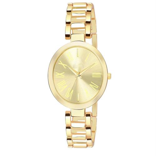 Buy Crispy Analog Gold Dial Gold Strap Watch For Women Online at Best ...