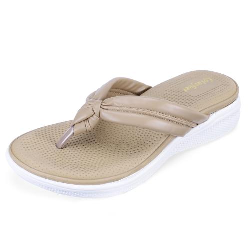 Buy Lotusfeet Royal sandal for women Soft cushioned insole EVA flat ...