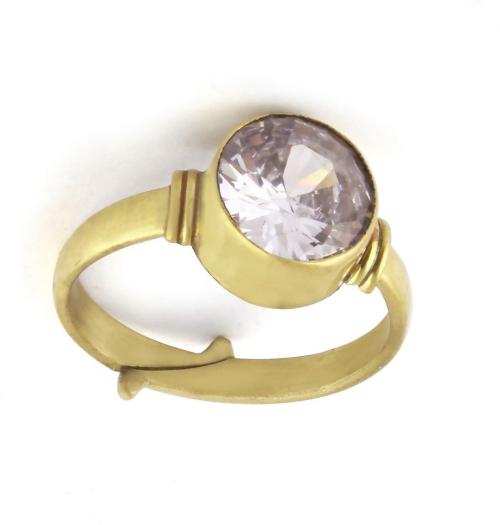 Buy Chopra Gems & Jewellery Gold Plated Brass Zircon Stone Rashi Ratna ...