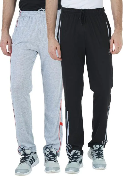 Buy Humbert Solid Men Silver Track Pants Online at Best Prices in India ...