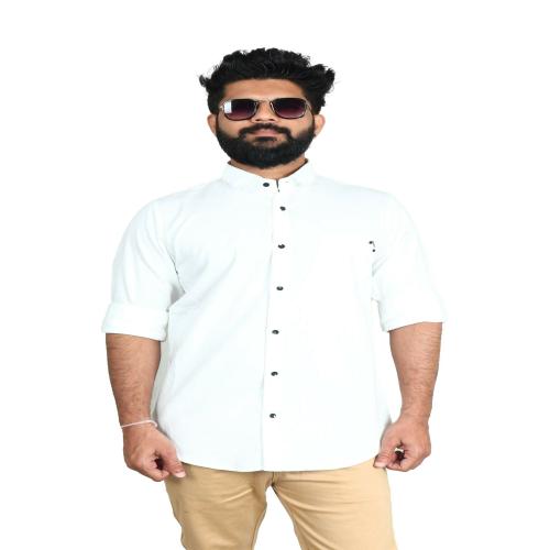 Buy NATAX Solid Plain Casual Shirt for Men, Regular Fit Shirt, Classic ...