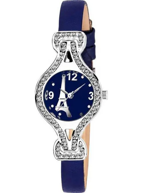 JAPAN SHOP Analog Blue Dial Blue Strap Watch For Women - JioMart