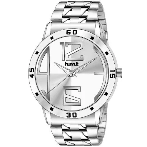 Buy DENZER HILLS Mens Big Face Stainless Steel Analog Quartz Watches ...