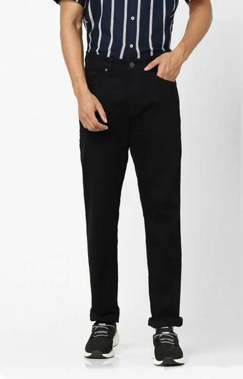 Buy Celio Black Straight Fit Jeans Online at Best Prices in India ...