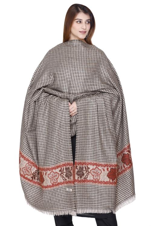 Buy Walaiti Acrylic Checkered Women Shawl (Beige) Online at Best Prices in India - JioMart.