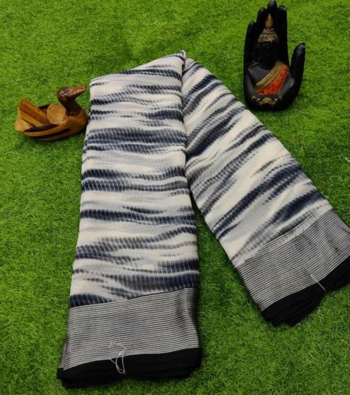 Buy Vidhata Prints Women Black Printed Chiffon Bandhani Saree Online at ...