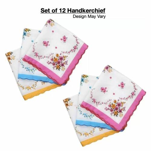 Buy BADLOOK LADIES & GIRLS COTTON HANKY WITH BEAUTIFULL FLOWER PRINT ...