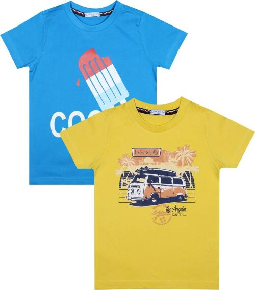 Buy Luke&lilly Round Neck Boys pack of 2 tshirt Online at Best Prices ...