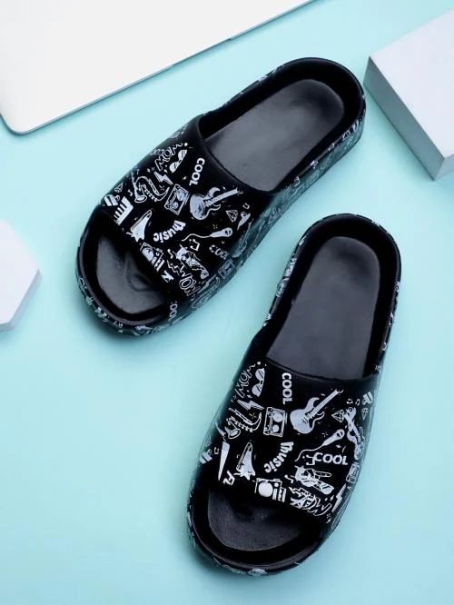 Buy Pampy Angel YEE All Music Slipper Slides Flip Flops for Men Online ...