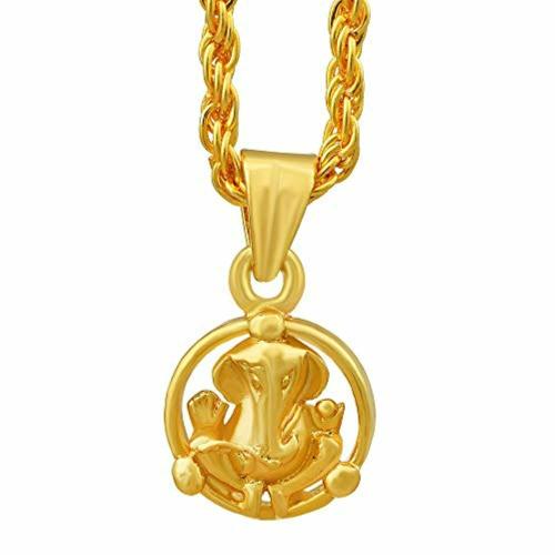 Buy morir Gold Plated Brass Ganesh Ganpati Vinayak Lambodar Religious ...