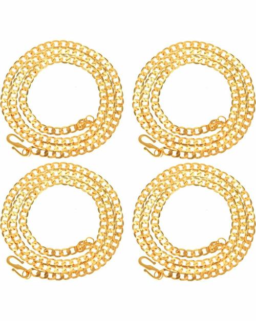 Buy VITA BELLA Gold Plated Brass Chain Set (Unisex) Online at Best ...