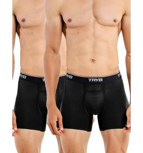 Buy TRYB Mens Sport Performance Stretch Underwear Quick Dry Moisture Wicking Athletic Active ...