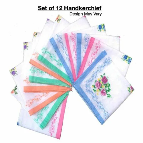 Buy BADLOOK LADIES & GIRLS COTTON HANKY WITH BEAUTIFULL FLOWER PRINT ...