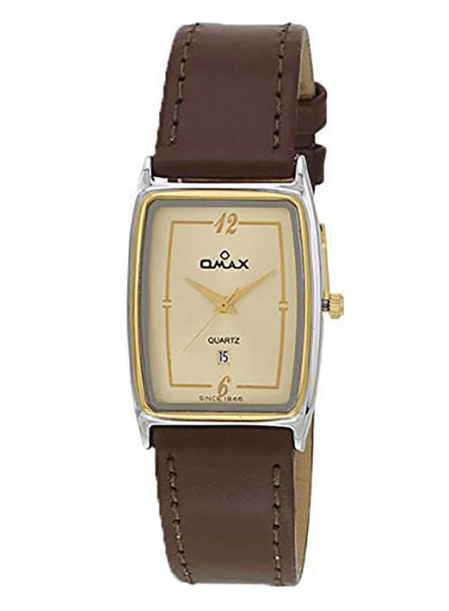 Buy OMAX Analog Brown Watch Gold Dial With Brown Strap for Men ...