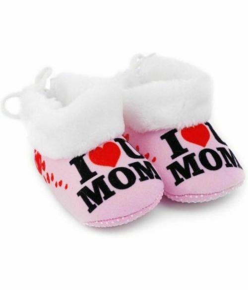 Buy BASICS21 Baby Girls And Baby Boys Pink Soft Base Booties Online at ...