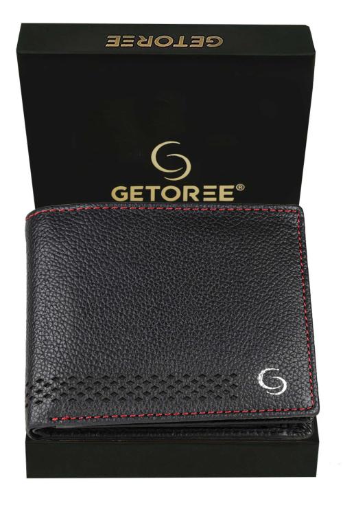 Buy GETOREE Florence Genuine Leather RFID Wallets for Men 6 Credit ...