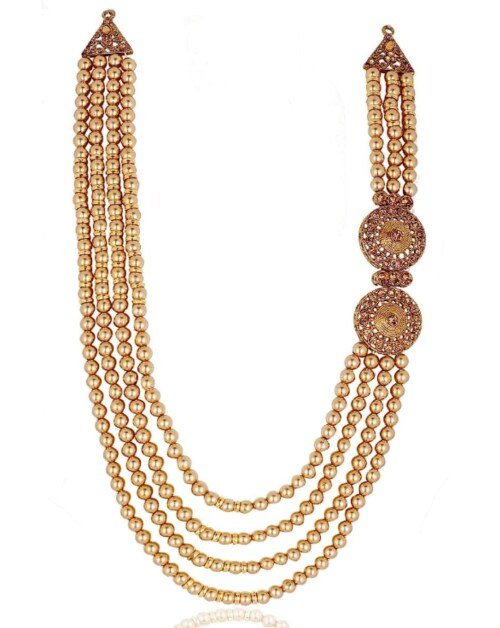 Buy JIYANSHI FASHION: GROOM ETHNIC MALA,CHEEKU COLOR,ML-57 Online at ...