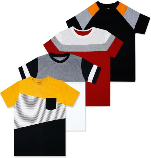 Buy Luke and Lilly pack of 4 Boys Short Sleeve Tshirt Online at Best ...