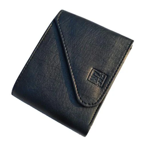 Buy WENZEST Men Black Artificial Leather Wallet - Mini (3 Card Slots ...
