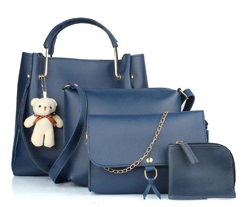 Buy Mammon women's blue handbag combo (set of 4) Online at Best Prices ...