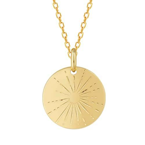 Buy Giva Sterling Silver Golden Rays Of Sunshine Pendant With Link ...