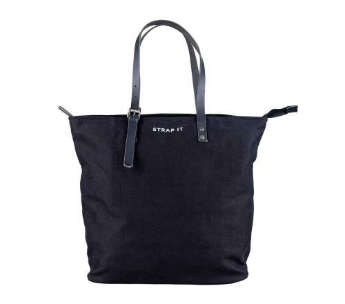 Buy MY STRAP IT RIZ Tote Bag in heavy duty premium Canvas with Genuine ...
