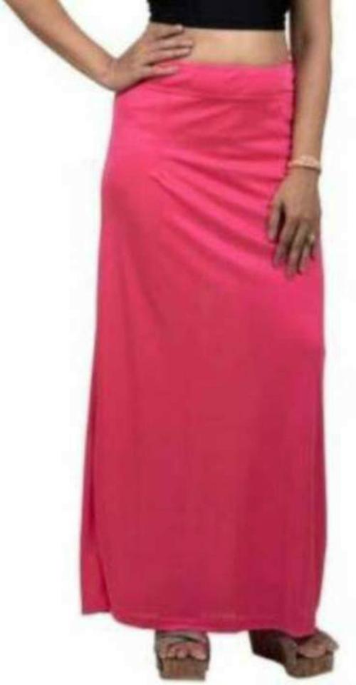 Buy KAVYA DESIGNERSWomen Pink Satin Blend Saree Petticoat Online at ...