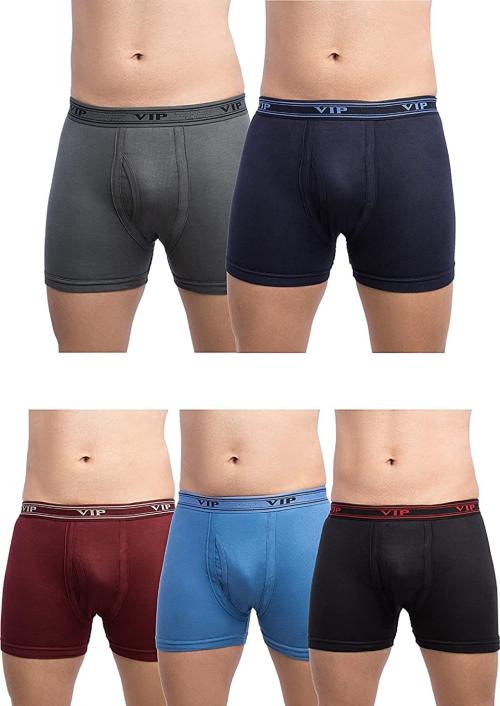 Buy VIP Mens Ultima Cotton Trunk Pack of 5 (Color May Vary) Online at ...