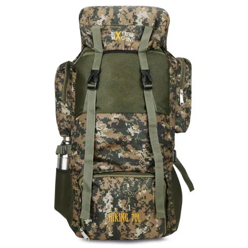 Buy Extreme Machine 70 L Military Print Backpack Hiking Bag Trekking ...