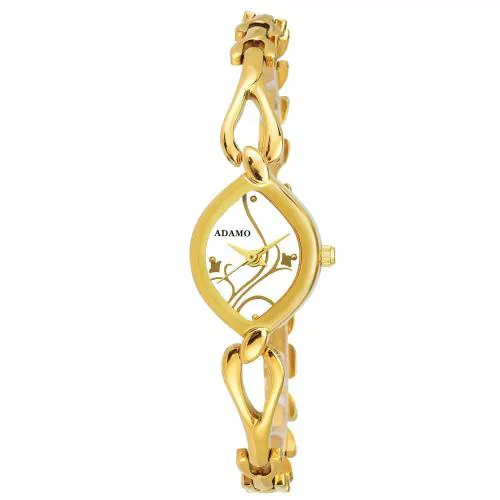 Buy ADAMO Designer White Dial Women's & Girl's Watch 2455YM01 Online at ...