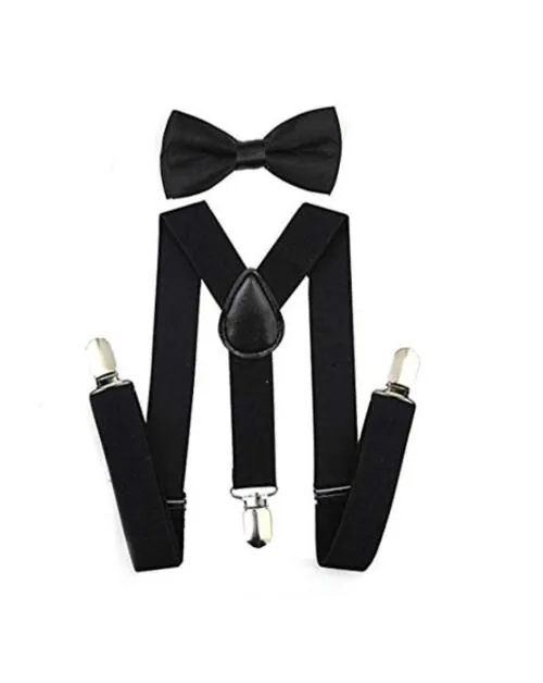 Buy Accery Black Kids Suspender and Bow Tie Set Online at Best Prices ...