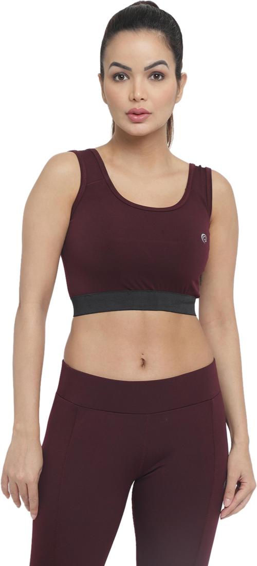 Buy Better Think Women Maroon Polyester Sports Non Padded Bra (Xxl ...