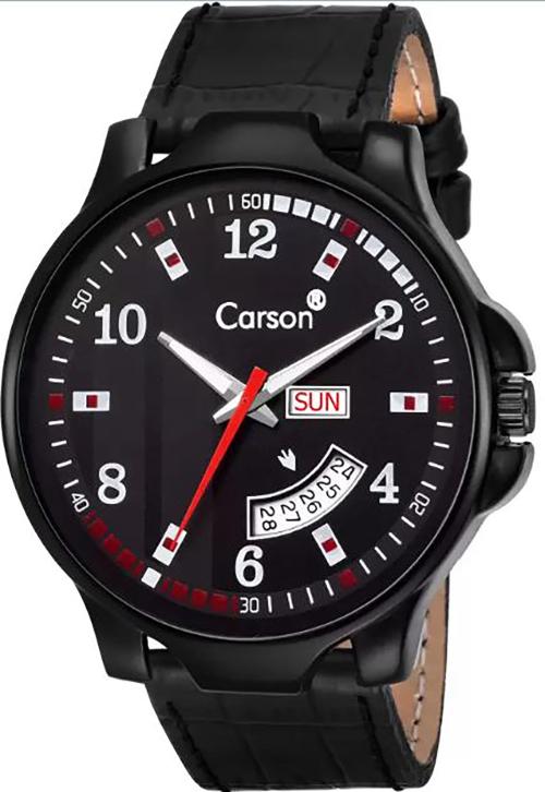 Buy CARSON Analogue Date Display Black Dial Watch for Men CR-8005 ...