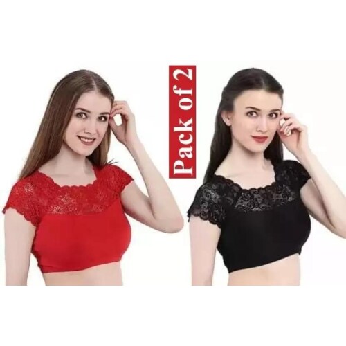 Buy SUNBRUST Women's Cotton Blend Short Sleeves Square Neck Self Design ...