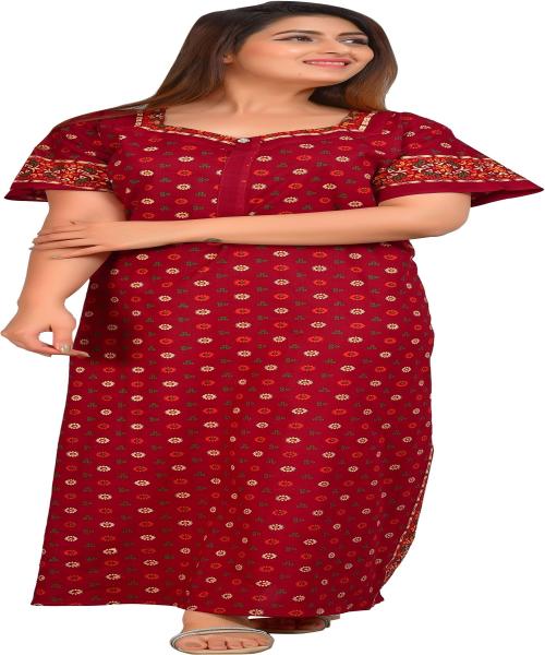 Buy SG STAR Women Nighty (Maroon) Online at Best Prices in India - JioMart.