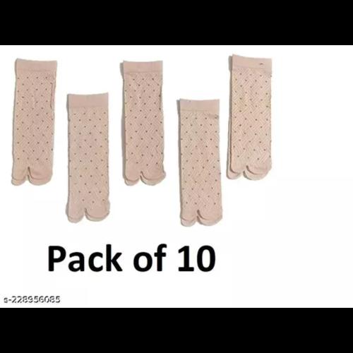 Buy RIJATRENDZZ Women Ultra Thin Nylon Skin socks (10 Pair) Online at ...
