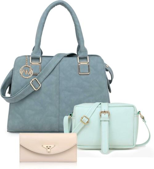 Buy Women Marks Women Grey Handbag (Pack of: 3) Online at Best Prices ...