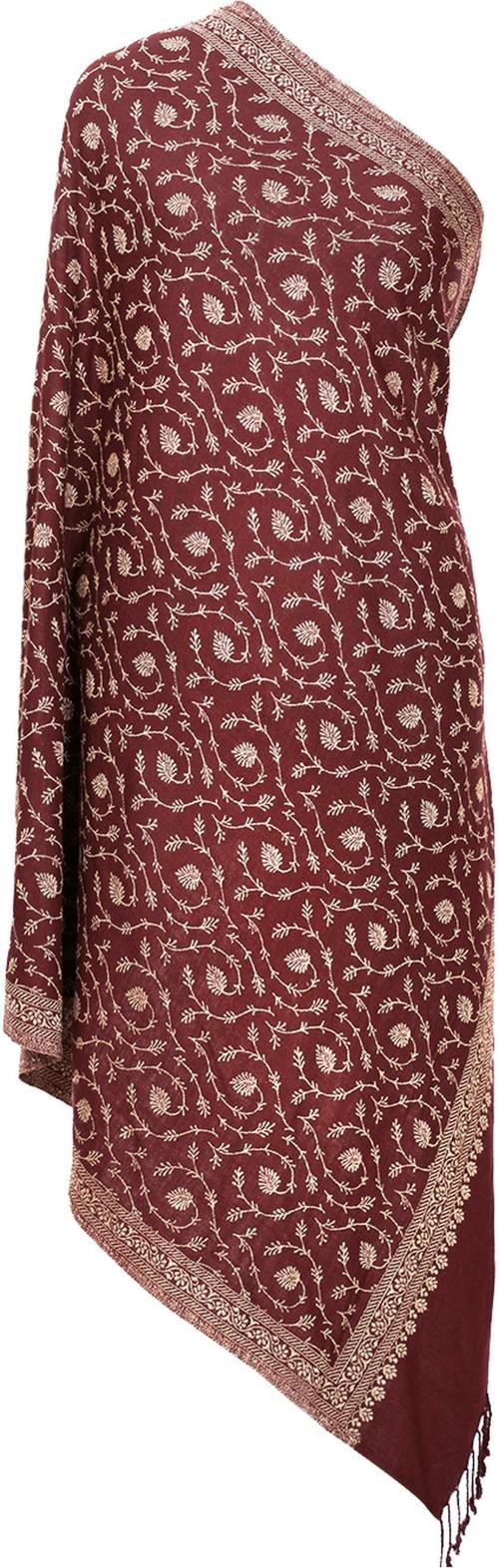 Buy Vasaba Acrylic Woven Women Shawl (Maroon) Online at Best Prices in ...