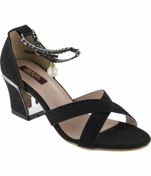Buy Shuz Touch Black Block Heels for Women Online at Best Prices in ...