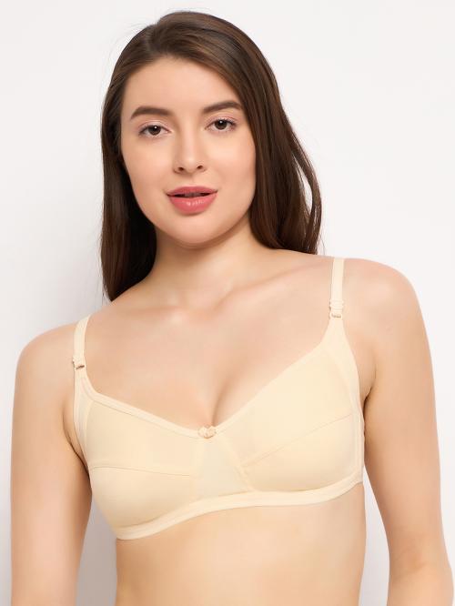 Buy Clovia Beige Solid Cotton Single Full Coverage Bra Online at Best Prices in India - JioMart.