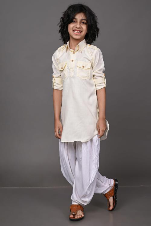 Buy Vesh Boys Abstract Cotton Silk Single Kids' Ethnic Sets Online at ...